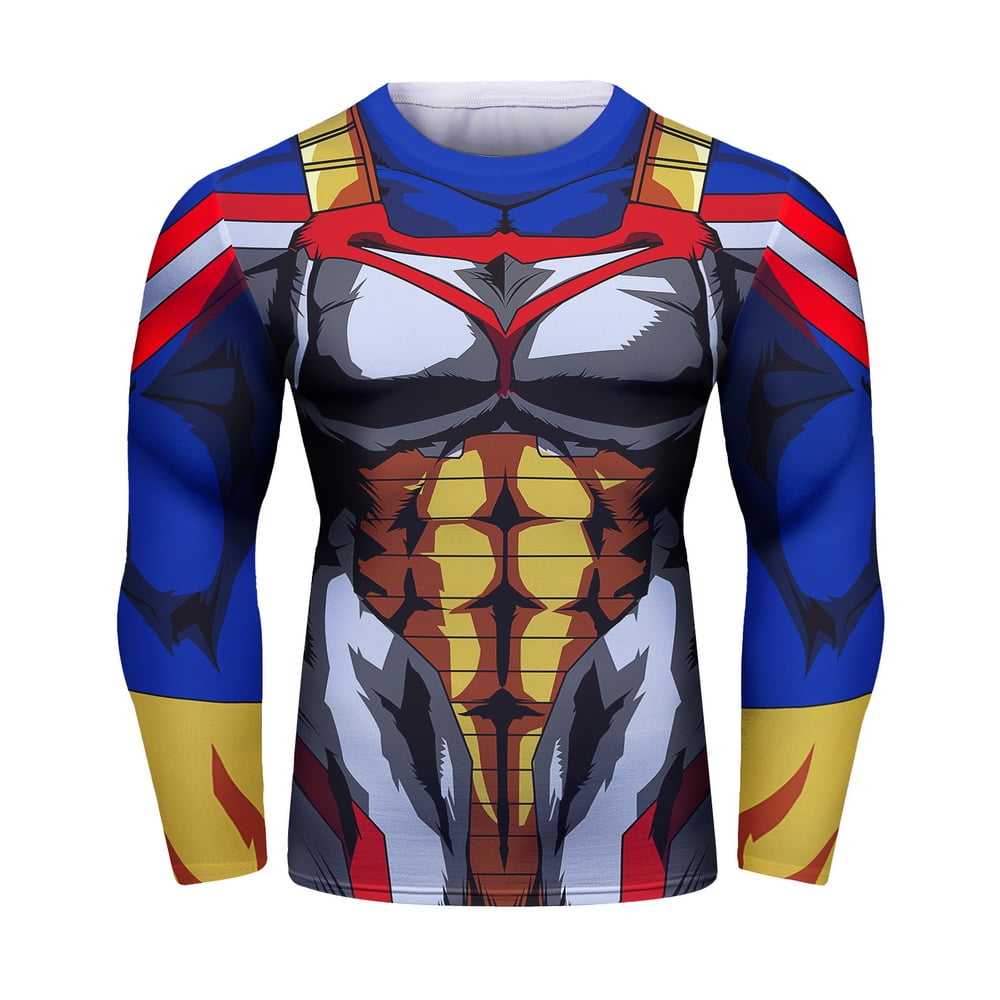 CosFitness Anime Workout Shirt, Funny Cosplay 3D Muscle Gym Clothes ...