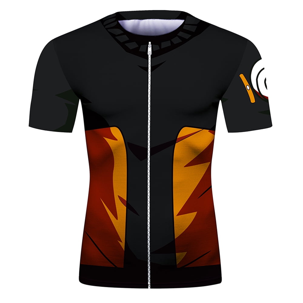 CosFitness Ninja Shirt, Shinobi Training Costume, Funny Anime Hero ...