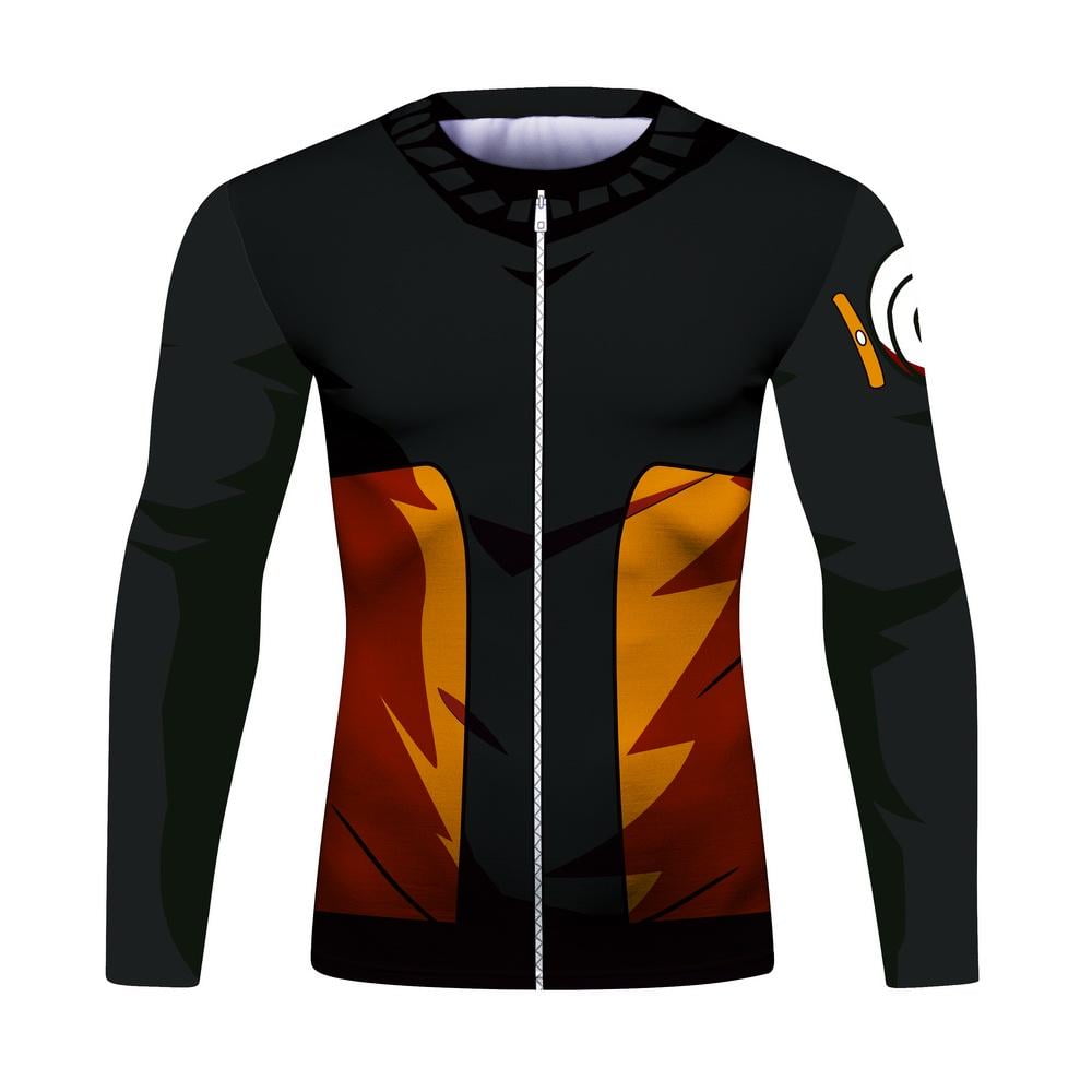 CosFitness Ninja Training Shirt, Anime Nar 2.0 Costume Cosplay Fitness ...