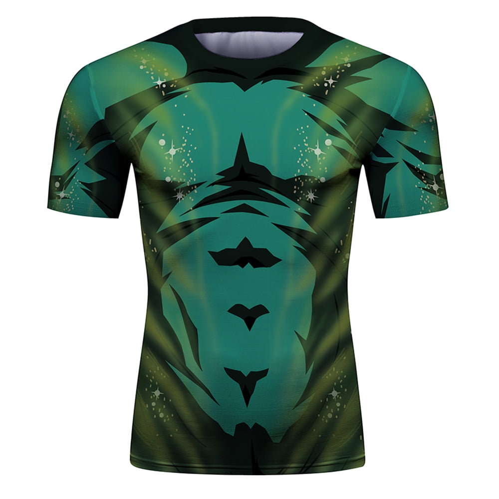 CosFitness Ultimate Ninja Training Shirt, Anime NAR Workout Compression ...