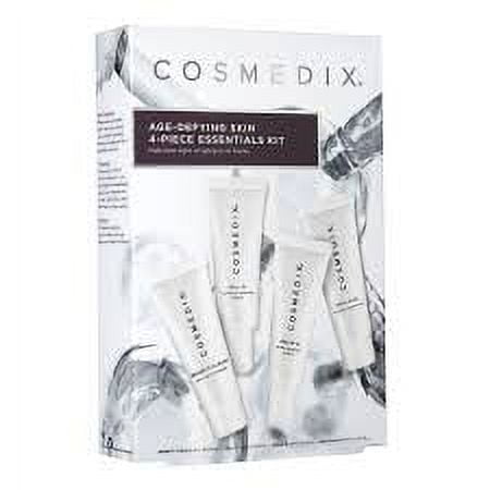 Cosmedix Age-Defying Skin Essentials Kit, 4 Pc, 0.5oz Cleanser, Serum ...