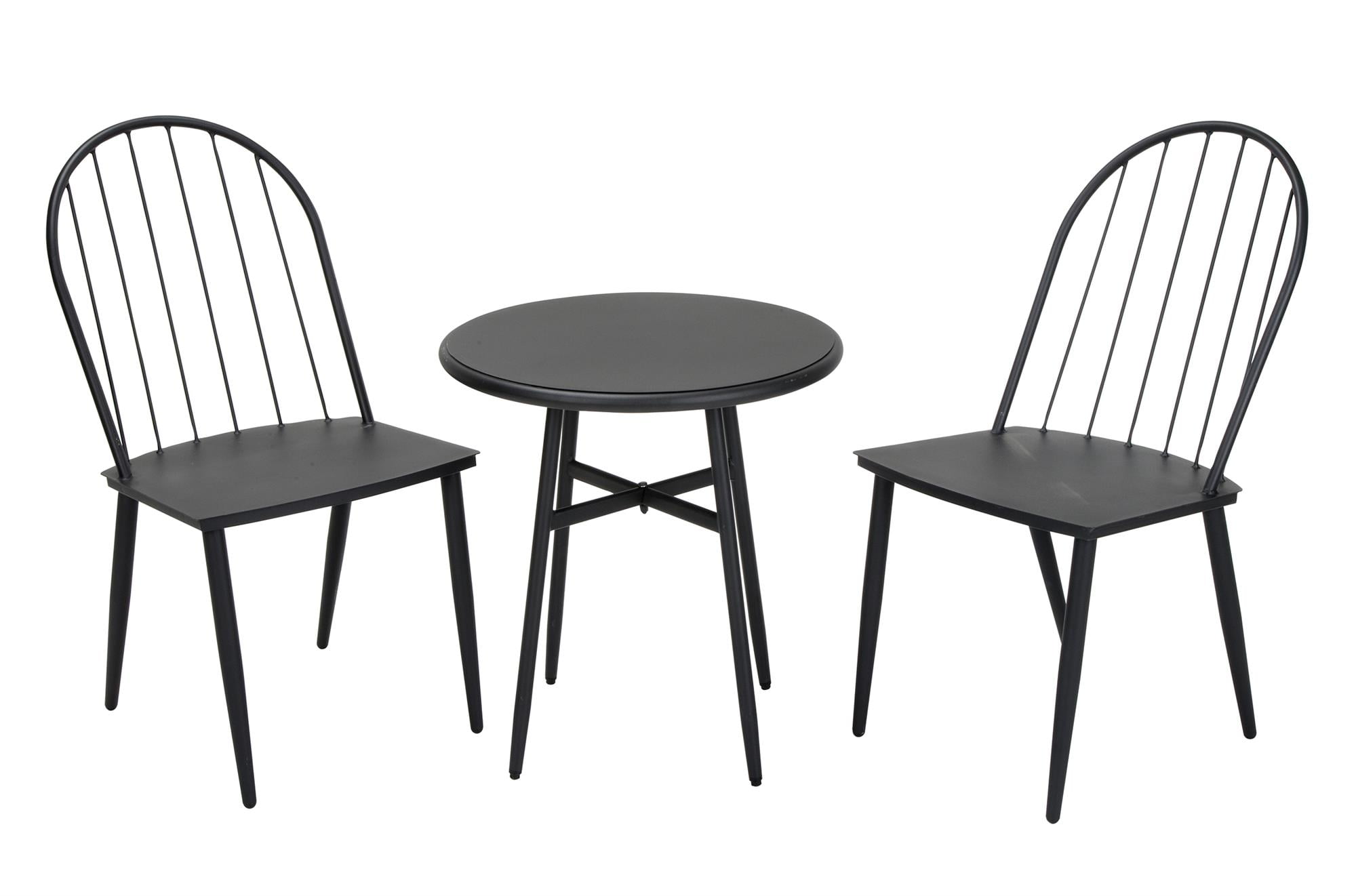 Cosco 3-Piece Bistro Set, Black - Walmart.com