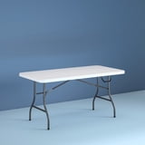 COSCO, Folding Table, 6 Foot, White Speckle, Weatherproof - Walmart.com