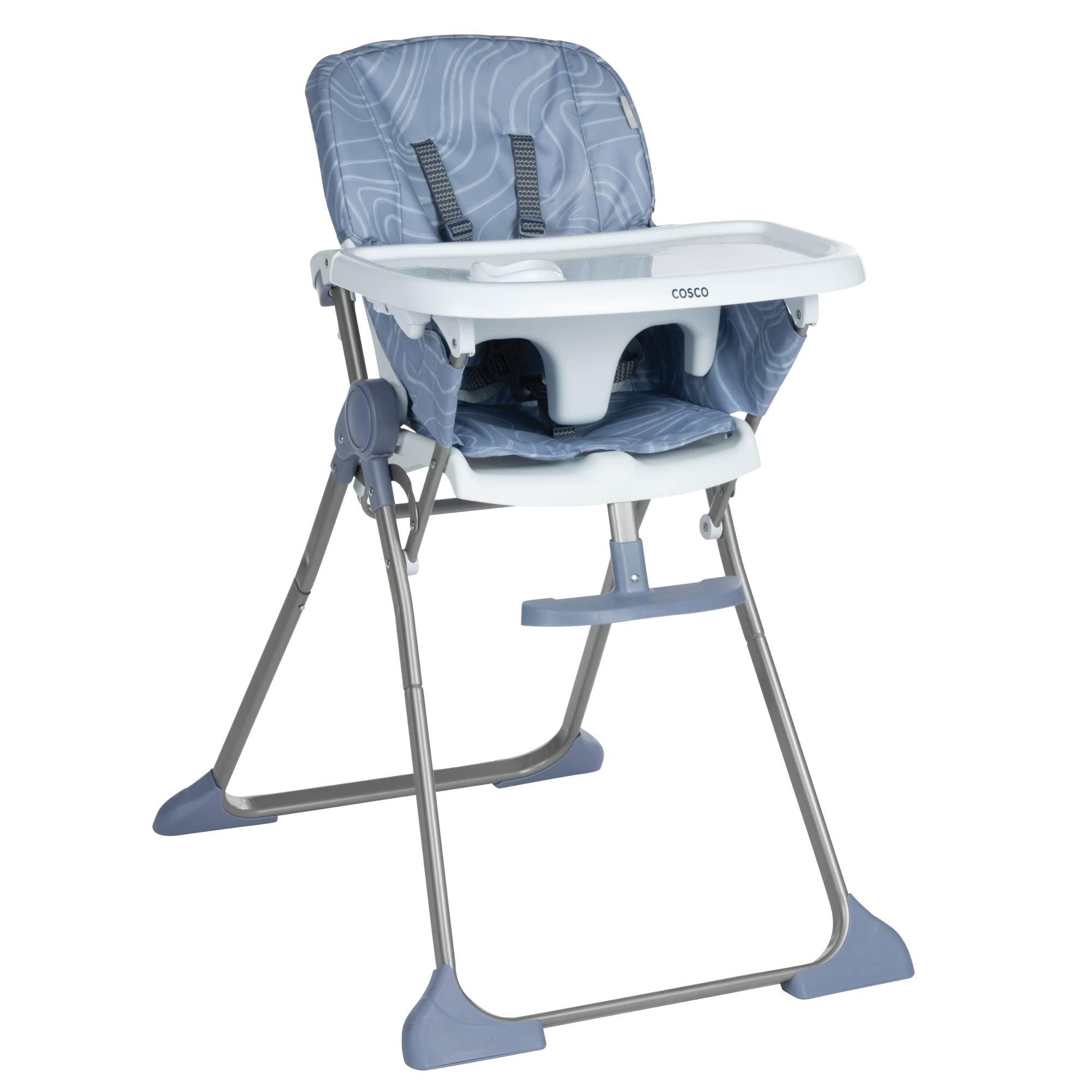 Cosco Simple Fold Adjustable High Chair, Folds Flat and Stands on its ...