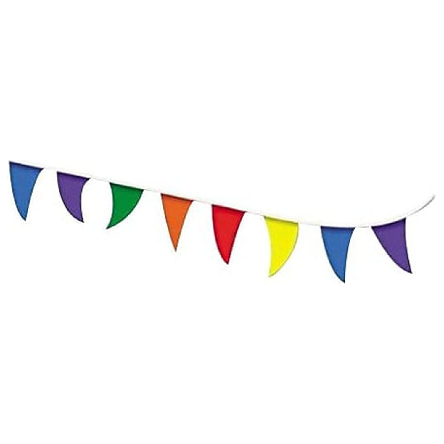 Cosco Strung Flags Pennant 30' Assorted Bright Colors 098182 - Walmart.com