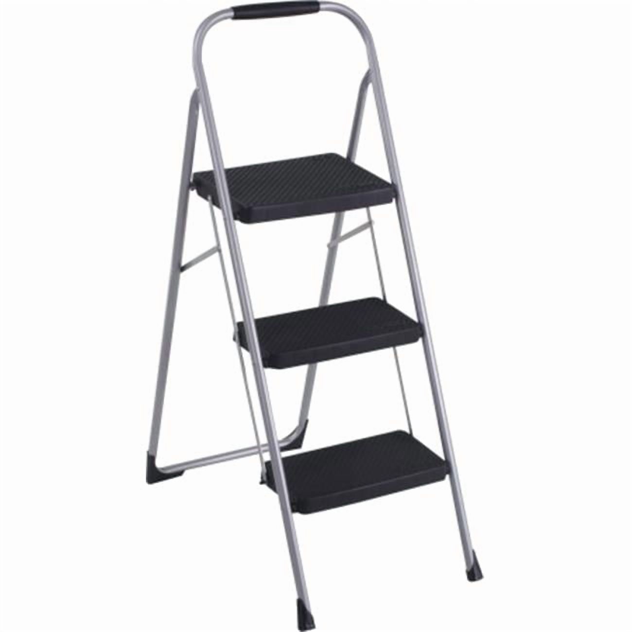 Swivel Three Step Folding Step Stool - Rubber Hand Grip, Foldable ...