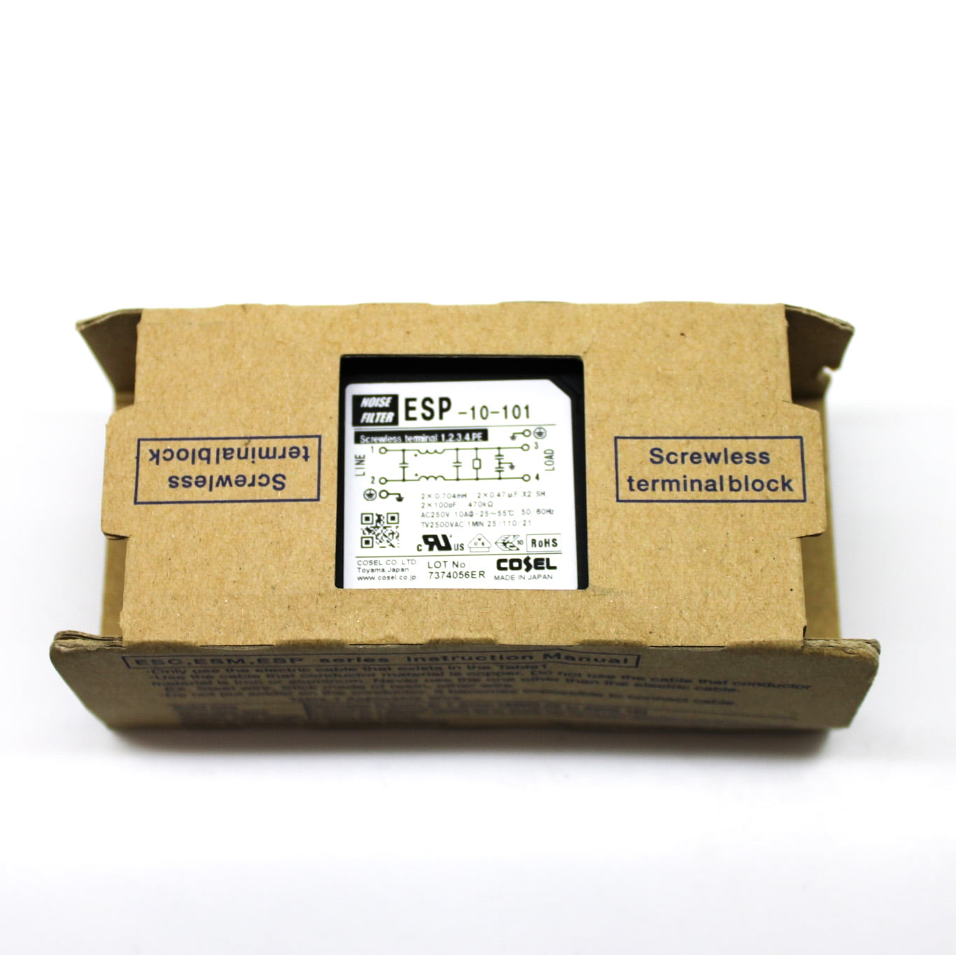 Cosel Single Phase ESP Series 10A 250VAC Single Stage Terminal Block ...