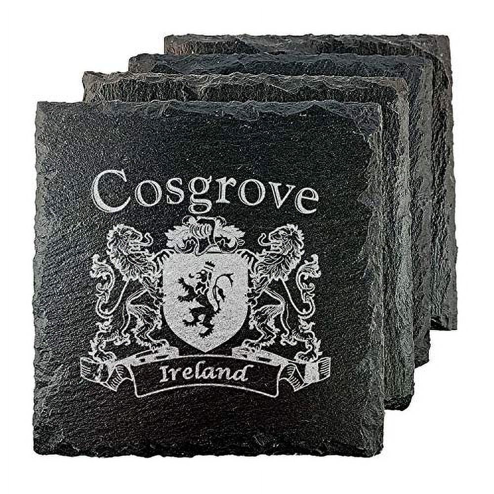 Cosgrove Irish Coat of Arms Slate Coasters - Set of 4 - Walmart.com