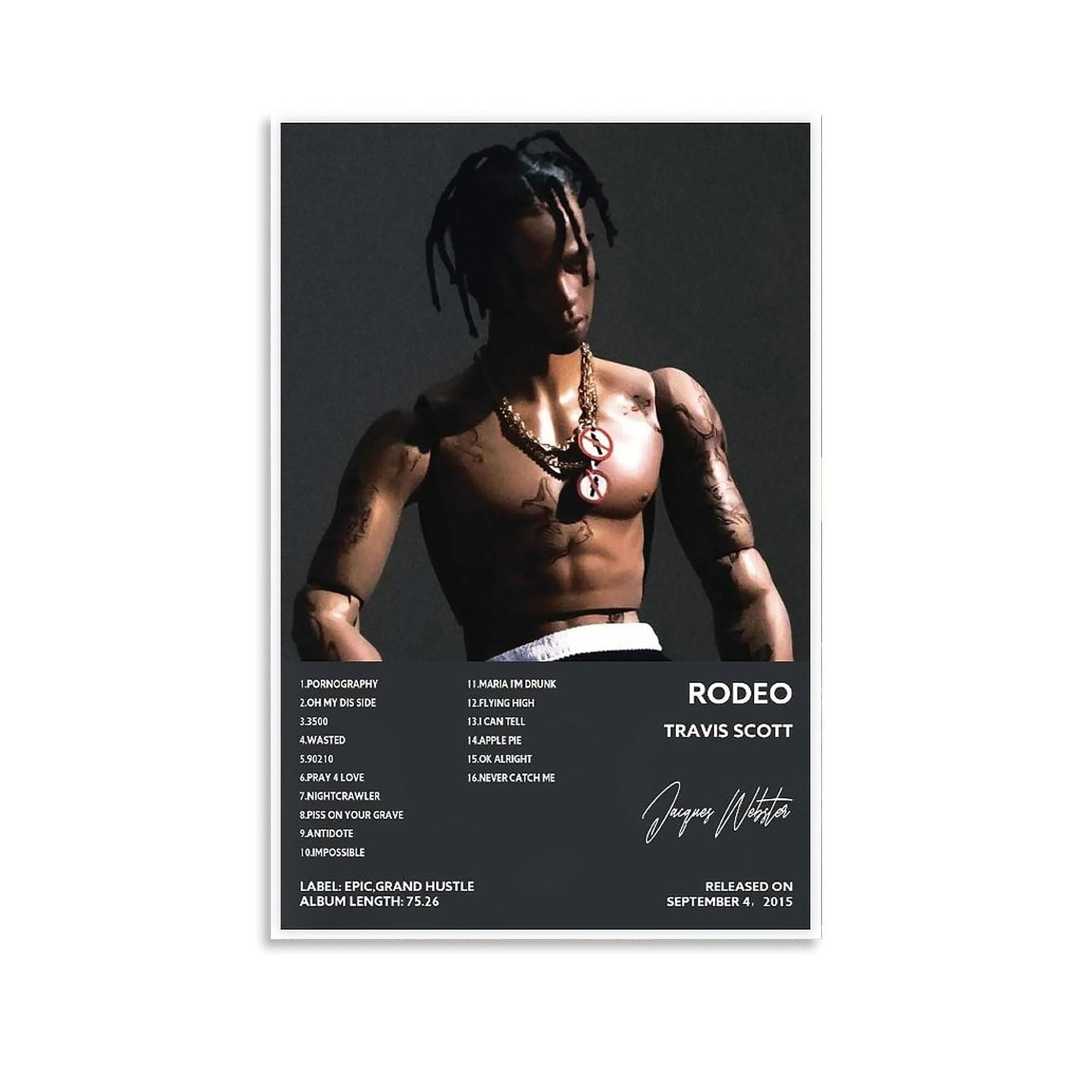 Cosierm Rodeo Poster - Travis Scott, Canvas Wall Art, Living Room Or ...