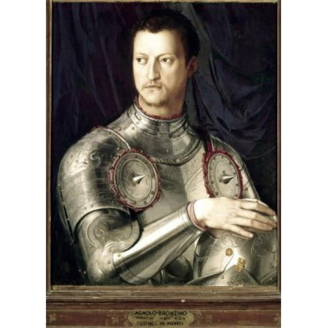 Cosimo I de Medici in Armor 1545 Agnolo Bronzino 1503-1572 Italian Oil ...