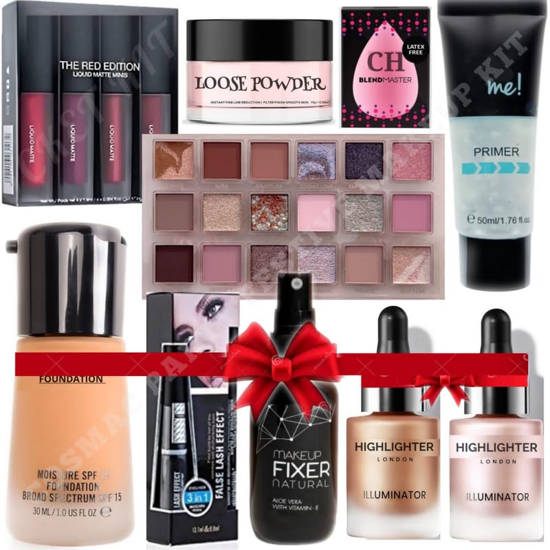 Cosmac Professional 12-Piece Makeup Combo Kit: Elevate Your Beauty With ...