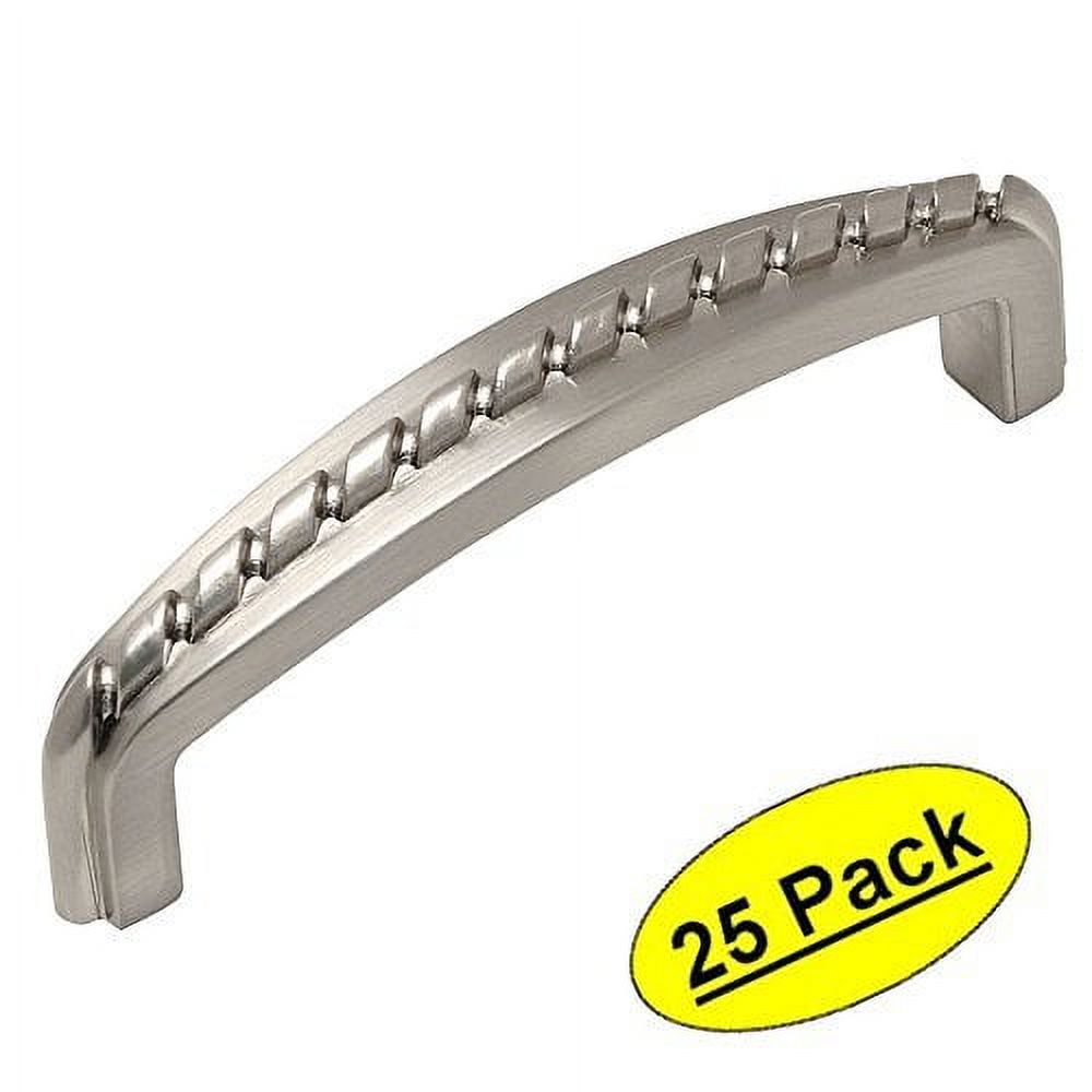 Cosmas 228-3SN Satin Nickel Rope Cabinet Hardware Handle Pull - 3" Hole ...