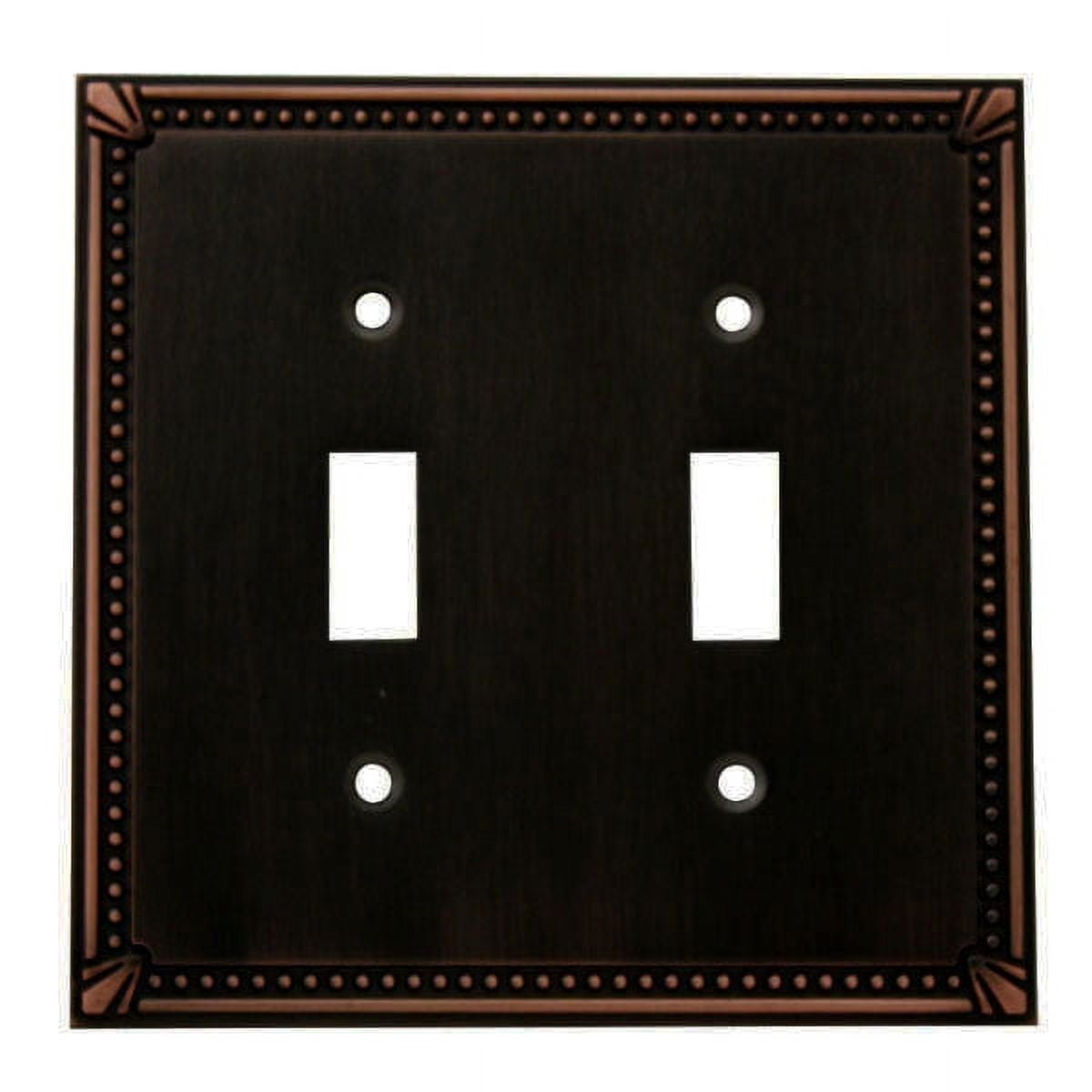 Cosmas 44031 Oil Rubbed Bronze Double Toggle Switchplate Cover ...
