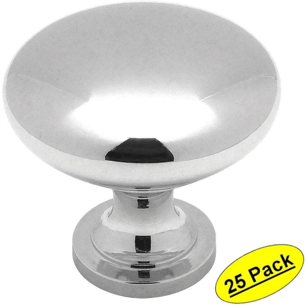 Cosmas 5305CH Polished Chrome Traditional Round Solid Cabinet Hardware ...