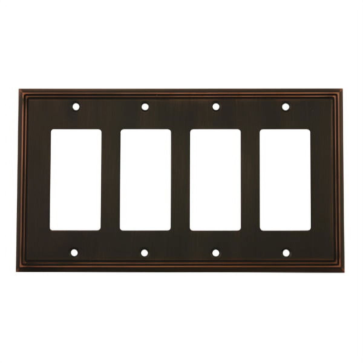 Cosmas 65075-ORB Oil Rubbed Bronze Quad GFCI / Decora Wall Plate ...