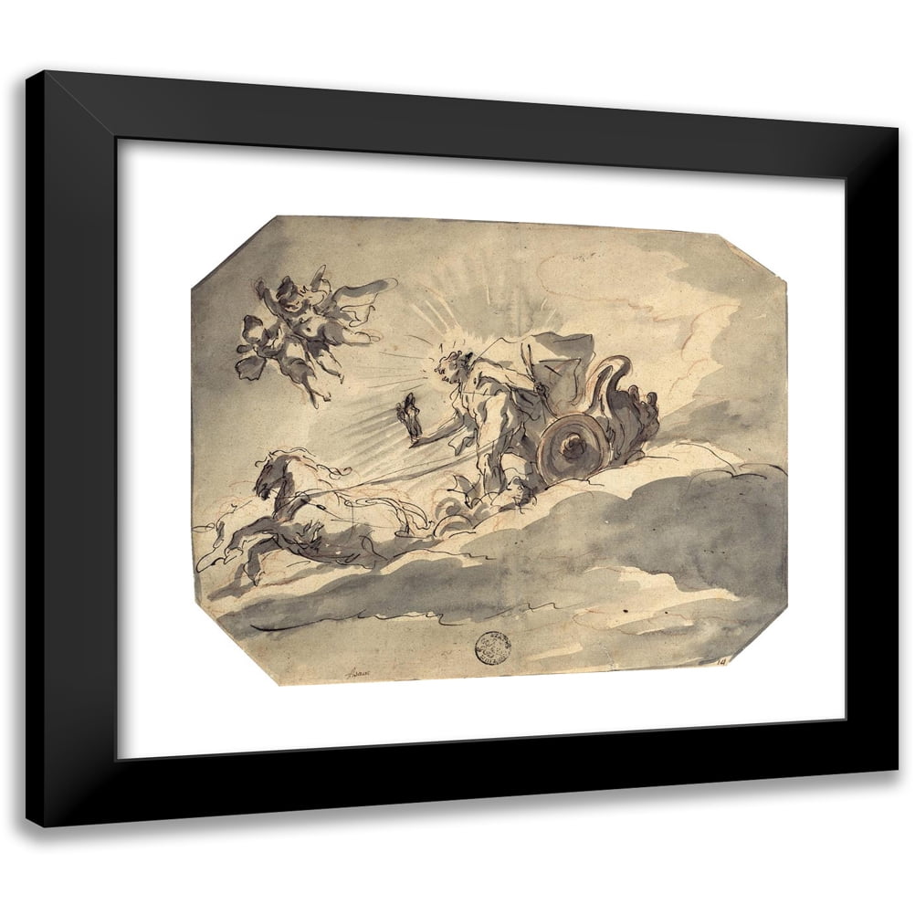 Cosmas Damian Asam 24x20 Black Modern Framed Museum Art Print Titled ...