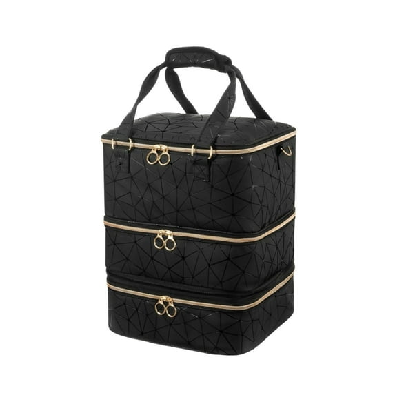 Cosmetic Bag Nail Polish Storage Organizer Holds 84 Bottles with ...