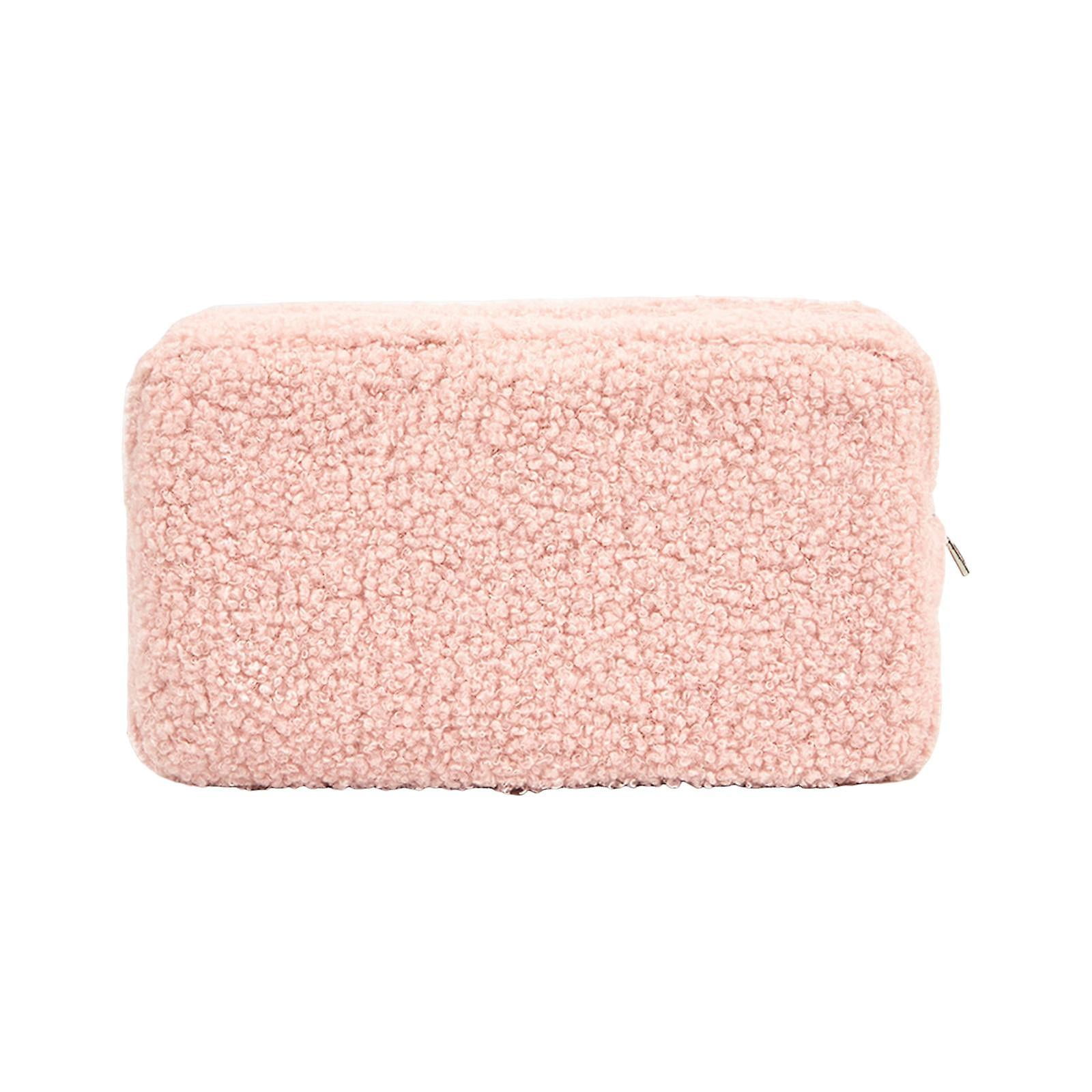 Cosmetic Bag Plush Fabric Toiletry Bag For Cosmetics Business Trip ...
