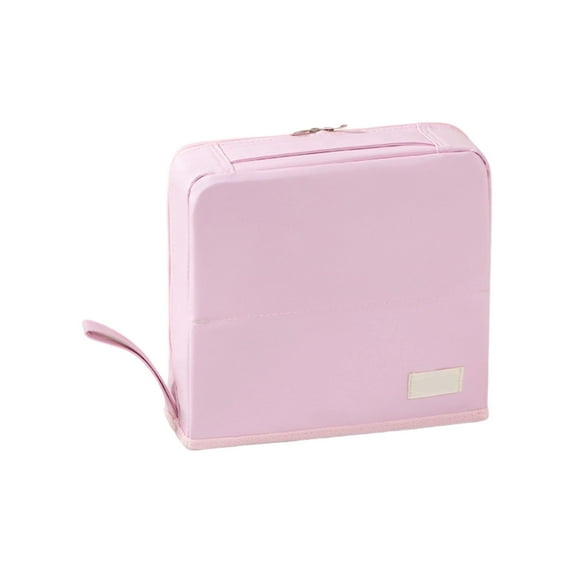 Cosmetic Bag, Stand Up Travel Organizer with Removable Mirror, Mesh Top ...