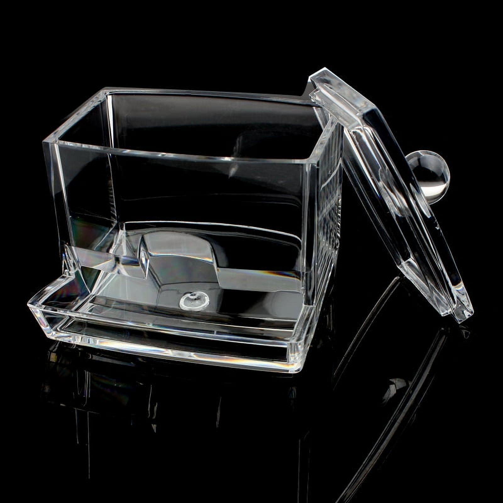 Cosmetic Bag Stick Storage Organizer Q-tip Acrylic Holder for Optimal ...