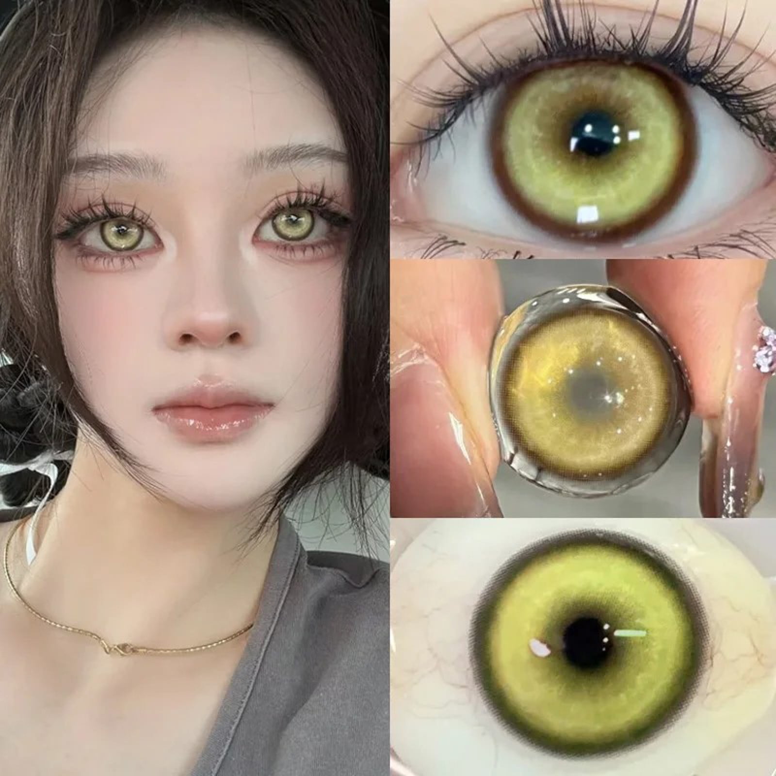 Cosmetic Contact Lens 1ml Party Contact Lens Eyes Unique Color Lay A ...