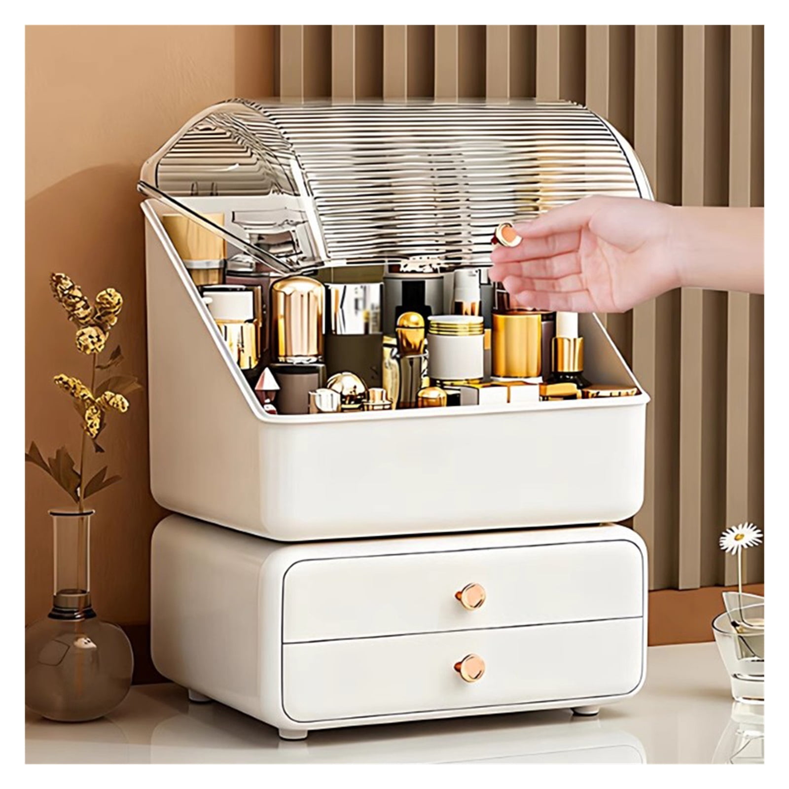 Cosmetic Display Cases Storage Box with Transparent Cover,Makeup ...