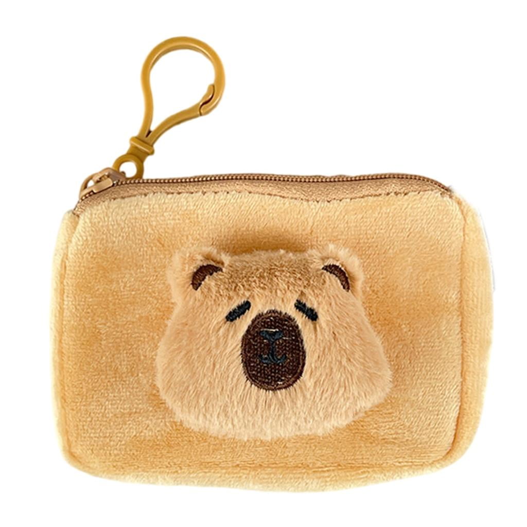 Cosmetic Items Bag Coin Purse Keychain,Lovely Small Wallets Plush Coin ...