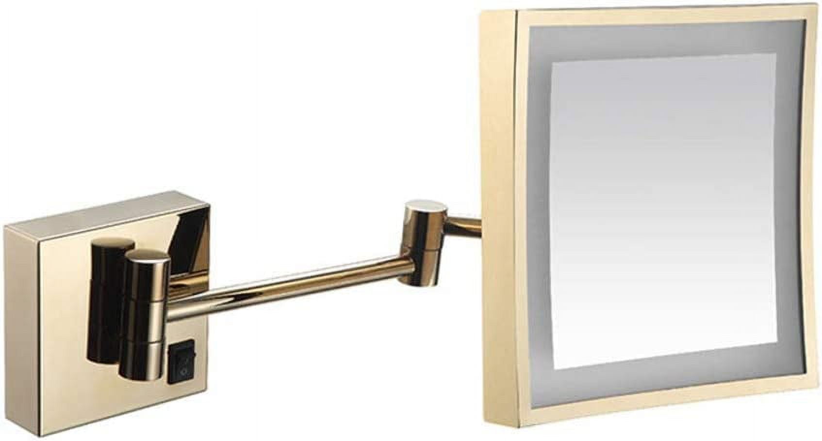 Cosmetic Mirror Wall Mounted, LED Makeup Vanity Mirror Extendable ...