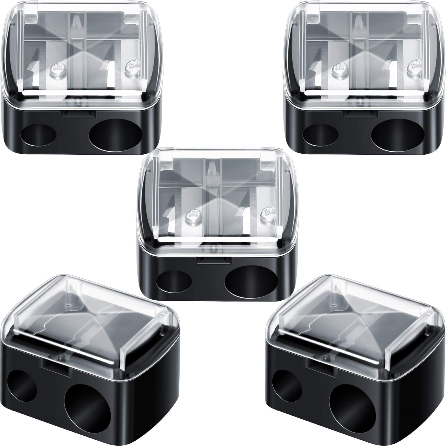 Cosmetic Pencil Sharpener Dual Sharpener Eye Makeup Pencil Sharpener (5 ...