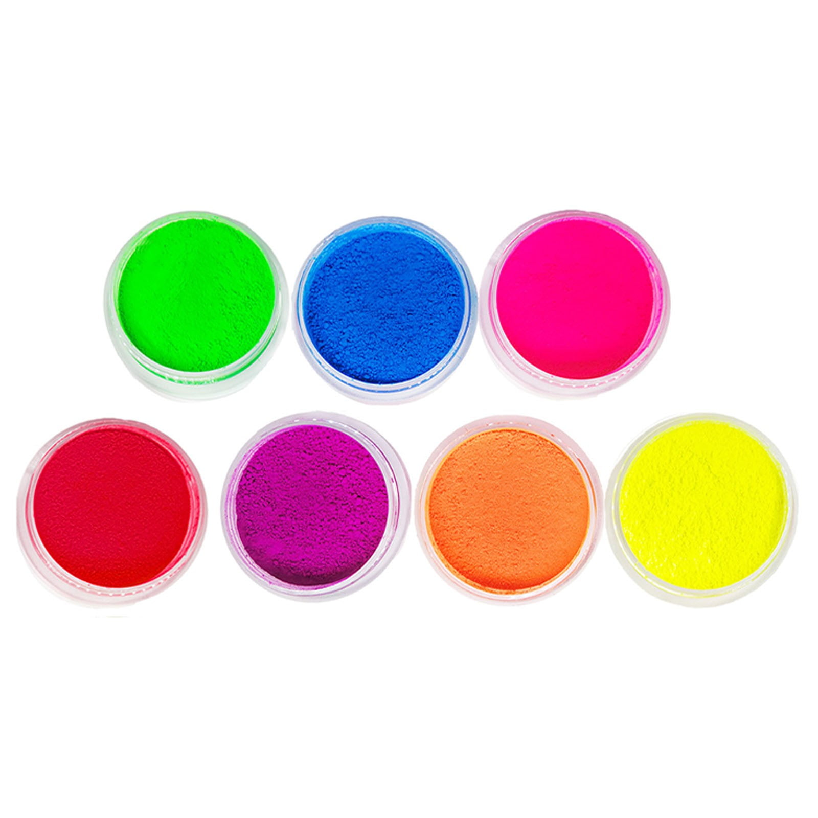 Cosmetic Products 7 Color Series Of Fluorescent Color Powder Through ...