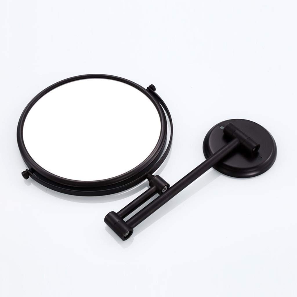 Cosmetic Vanity Mirror 6-inch Makeup Mirror Black Simple Bathroom ...