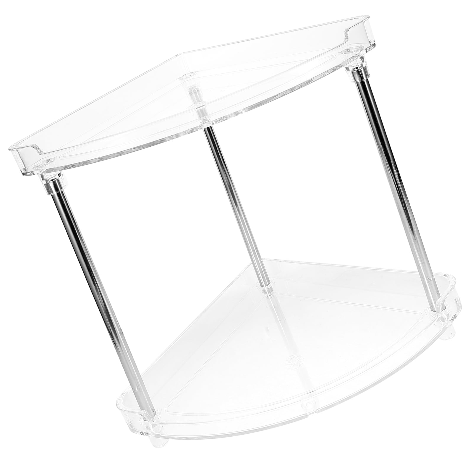 Cosmetics Display Shelf Bathroom Storage Stand Corner Perfume Holder ...