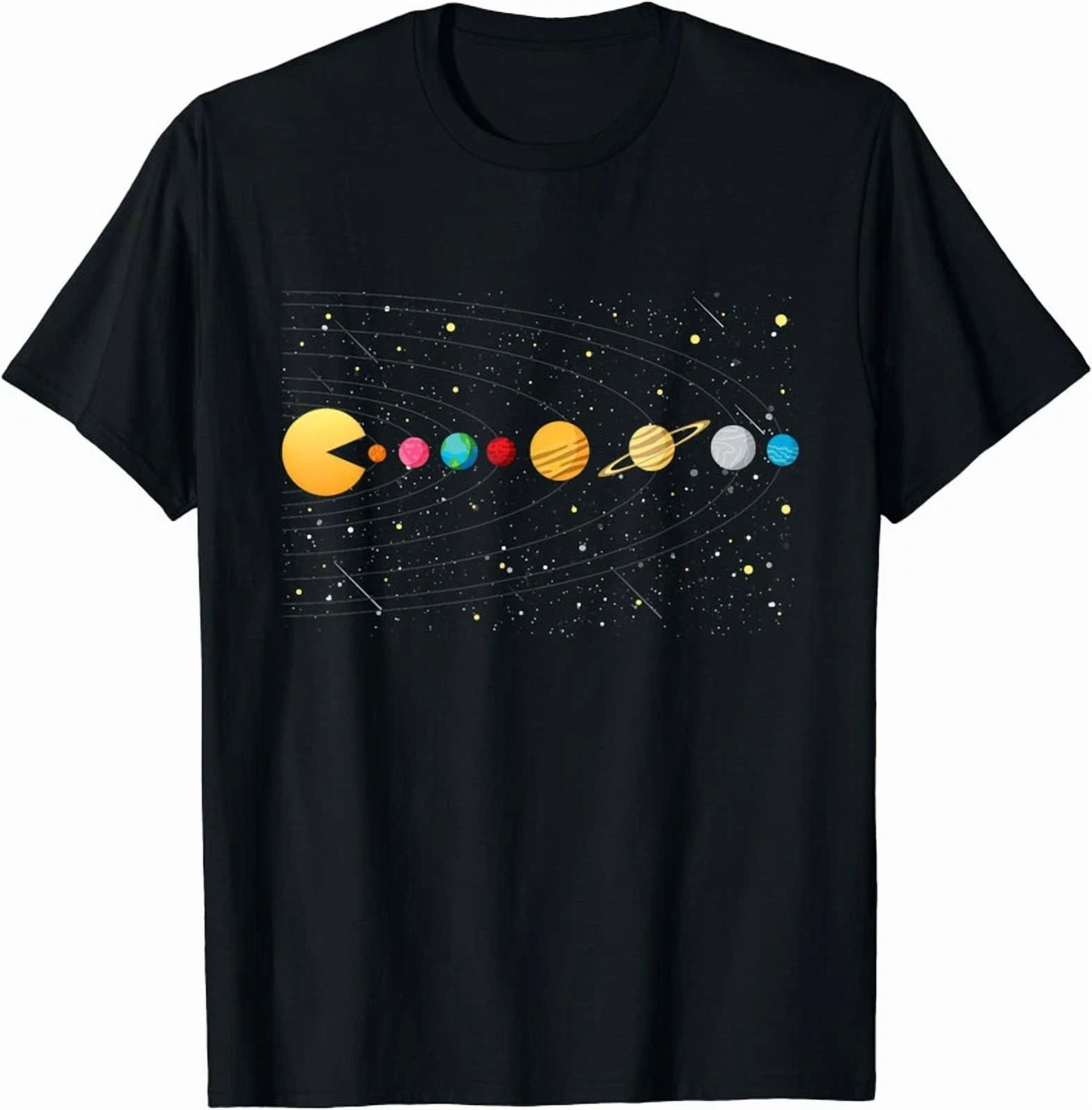 Cosmic Adventure Space Planets Gaming Inspired Fun Unisex T-Shirt, up ...