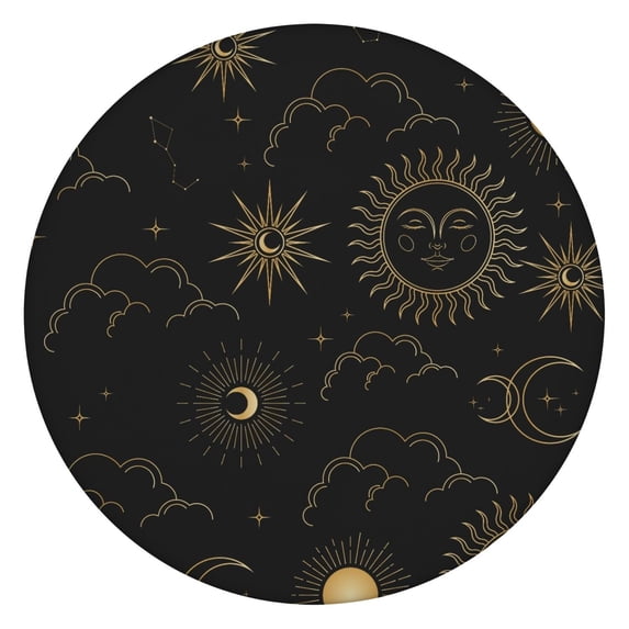 Cosmic Aesthetic Fitted Table Cover - Boho Celestial Print Scratch ...