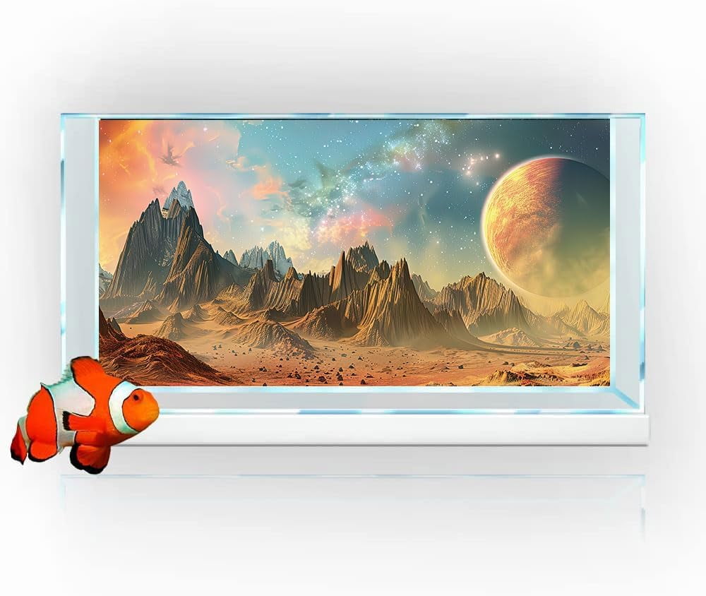 Cosmic Aquarium Background,Cool Galaxy Parallel Space Themed Fish Tank ...