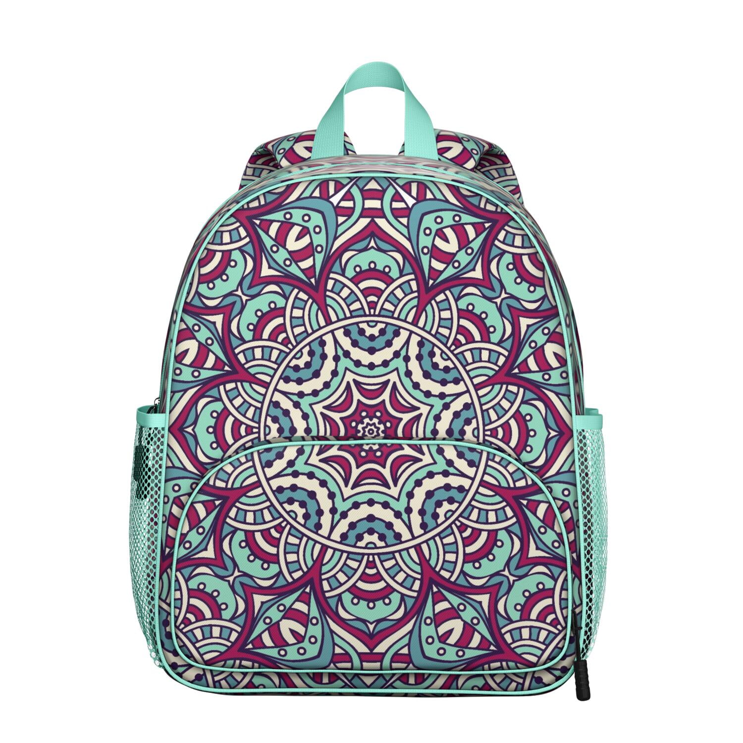 Cosmic Boho Students Backpack - Yoga Mandala Design with Sacred ...