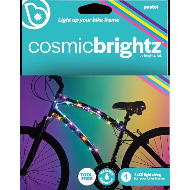 Cosmic Brightz Pastel LED Bicycle Frame Accessory Light, 6.5 in x 1 in ...
