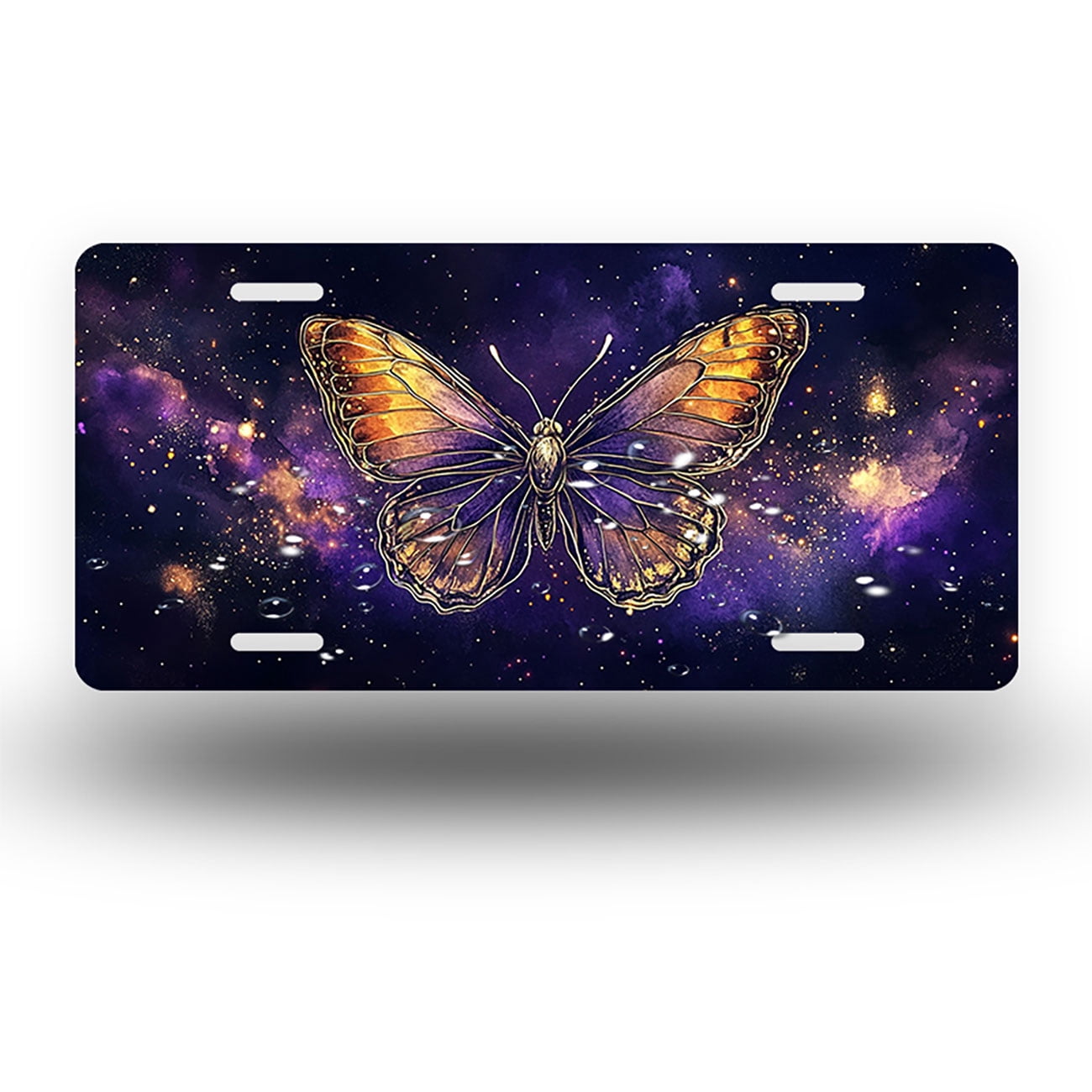 Cosmic Butterfly in Nebula Front License Plate, Funny Standard Plates ...