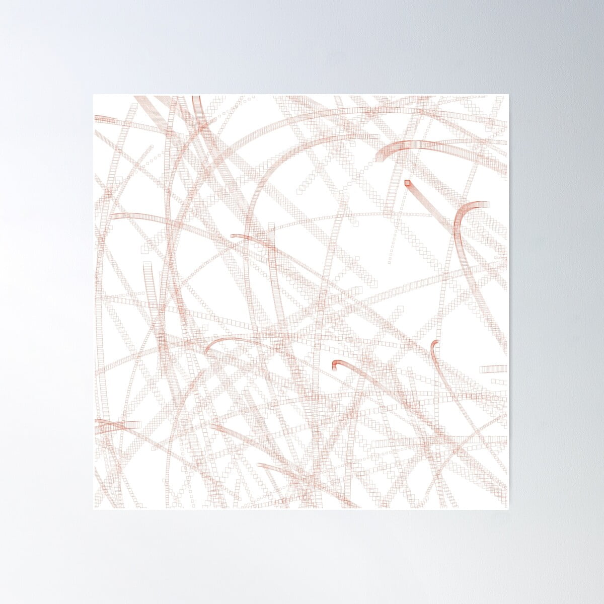 Cosmic Captivating Abstract Particle System Art Poster Wall Art, Modern ...