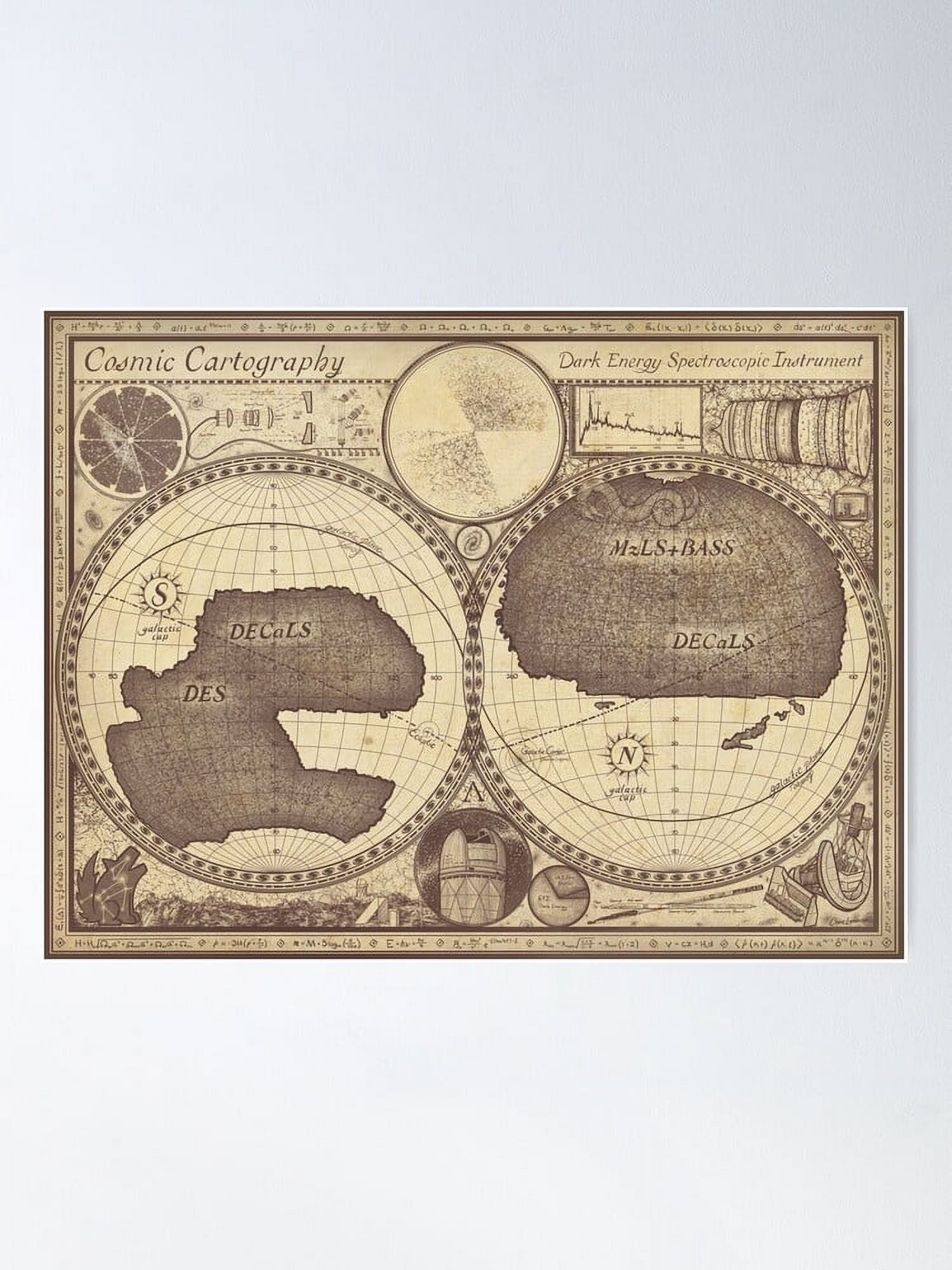 Cosmic Cartography Poster - Walmart.com