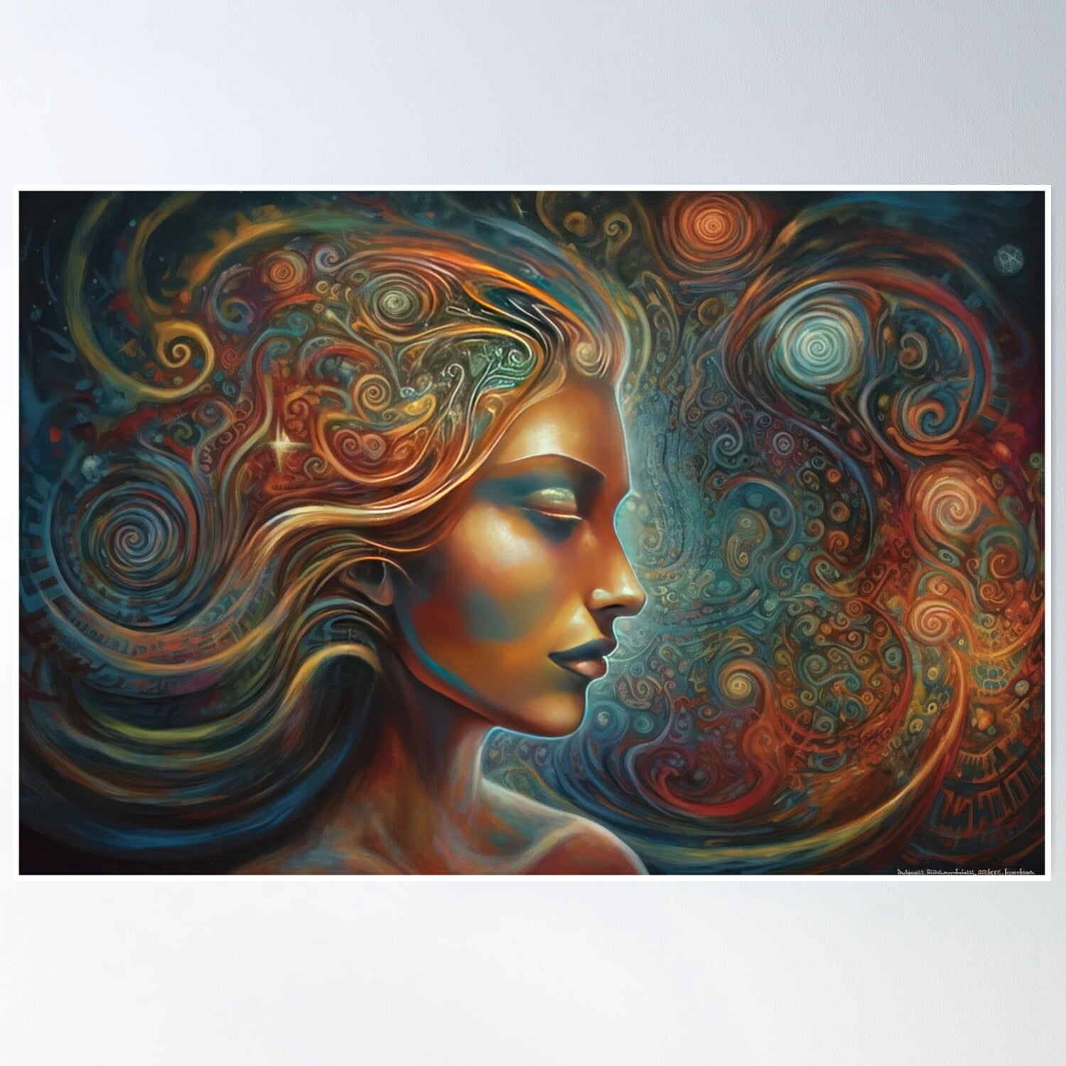 Cosmic Consciousness Poster Wall Art, Modern Wall Decor, 8x12 UNFRAMED ...