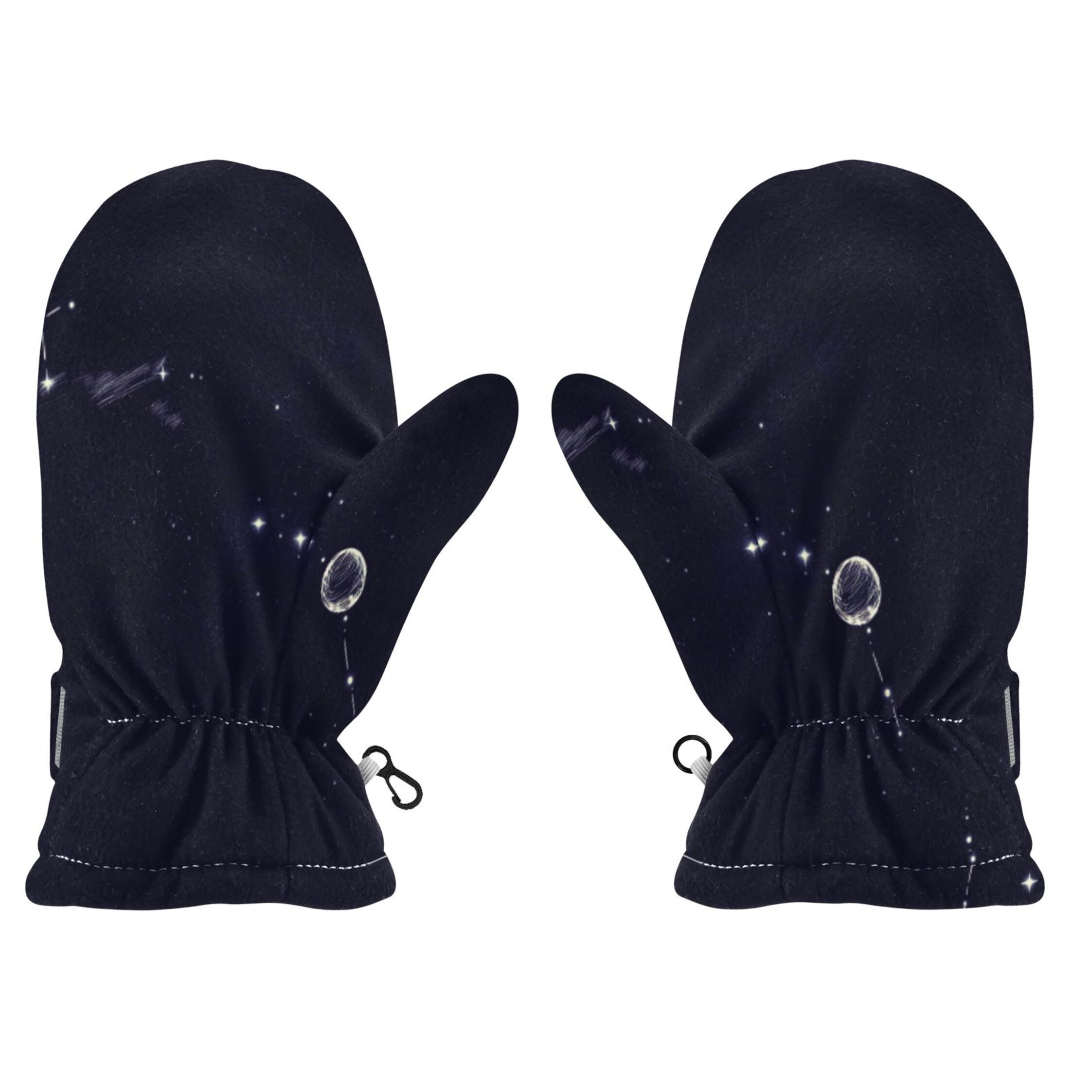 Cosmic Constellations Witch Cauldron Pattern Cold Weather Mittens Cozy ...
