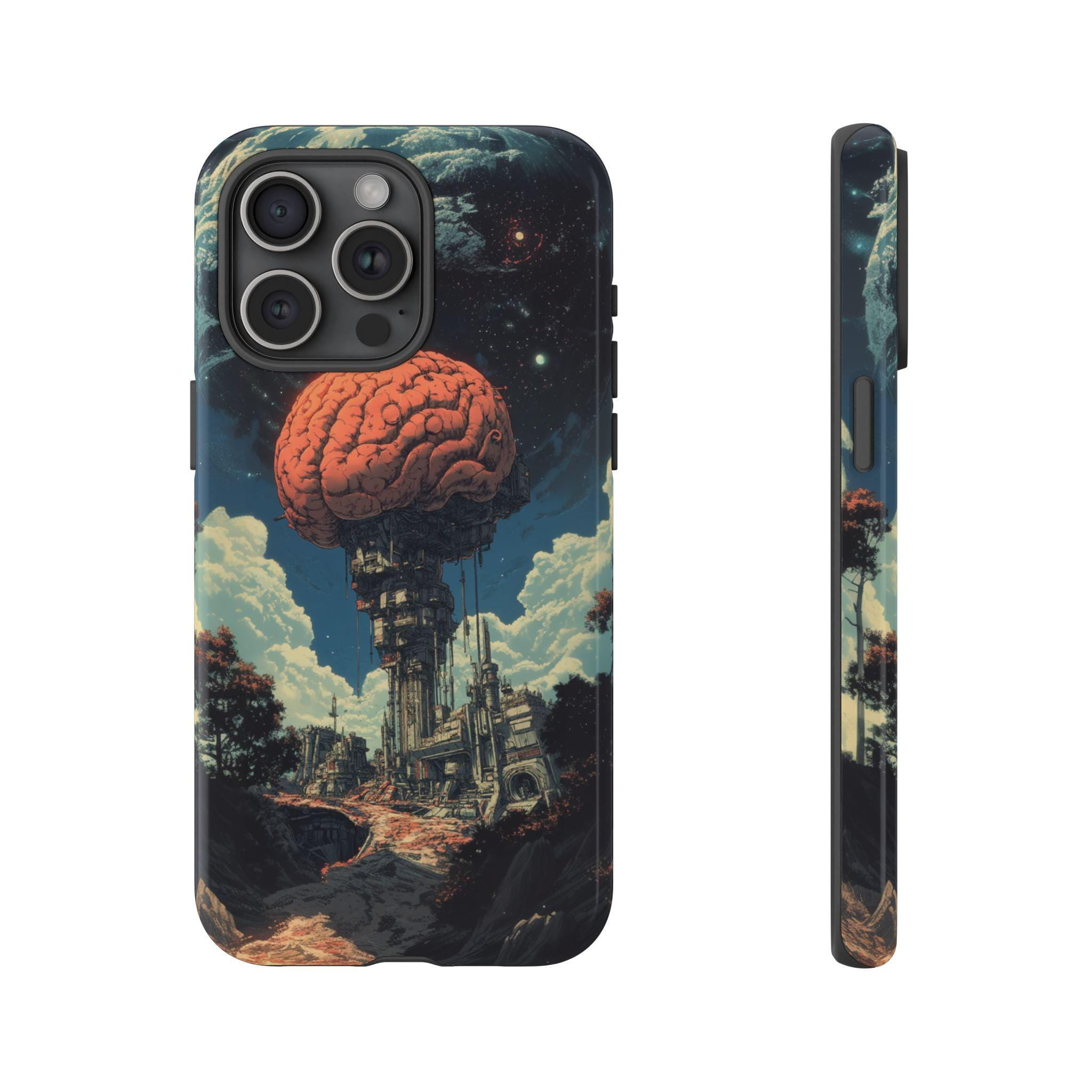 Cosmic Cortex Planetary Brain Futuristic Art Phone Case with iPhone 17 ...