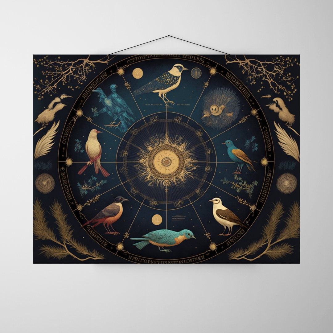 Cosmic Corvids - Astrology Bird Canvas Wall Art - Walmart.com