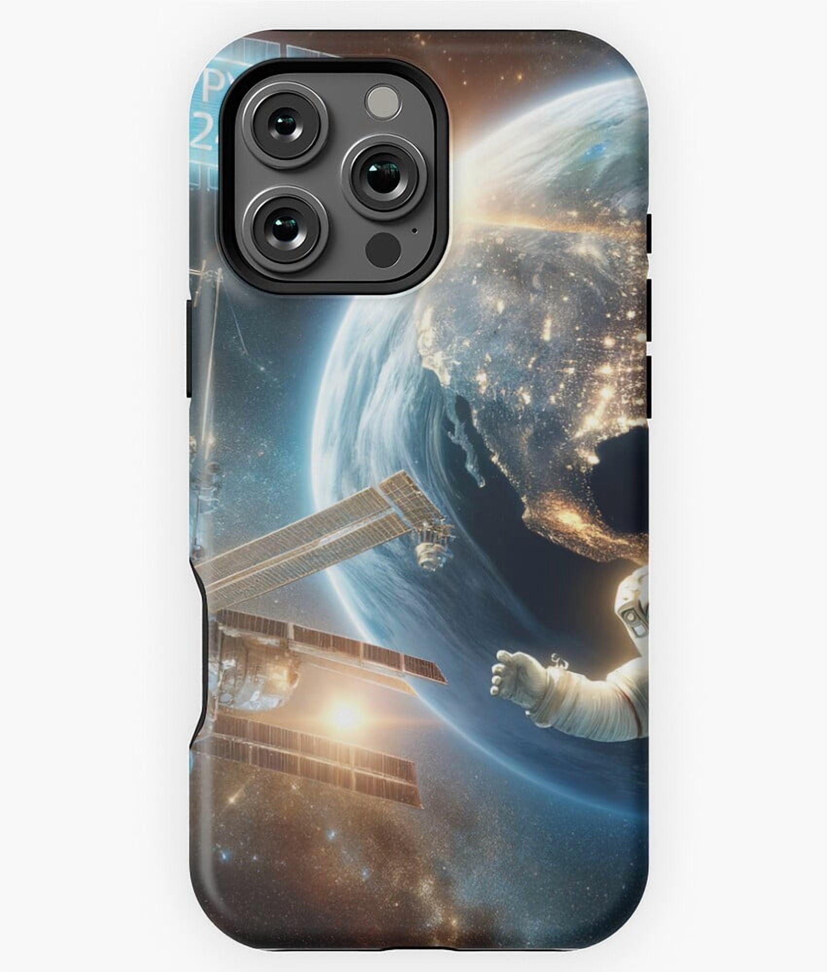 Cosmic Countdown New Year 2025 Space Phone Case for iPhone 16 15 14 13 ...