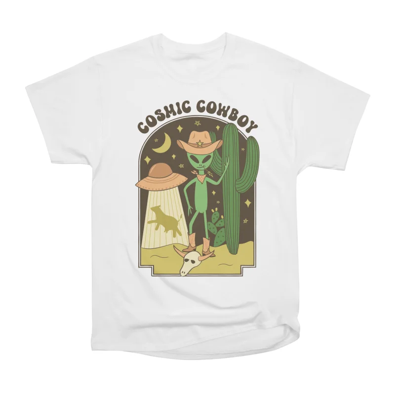 Cosmic Cowboy T-Shirt Tee Gift For Him Merch For Her Apparel For Friend ...