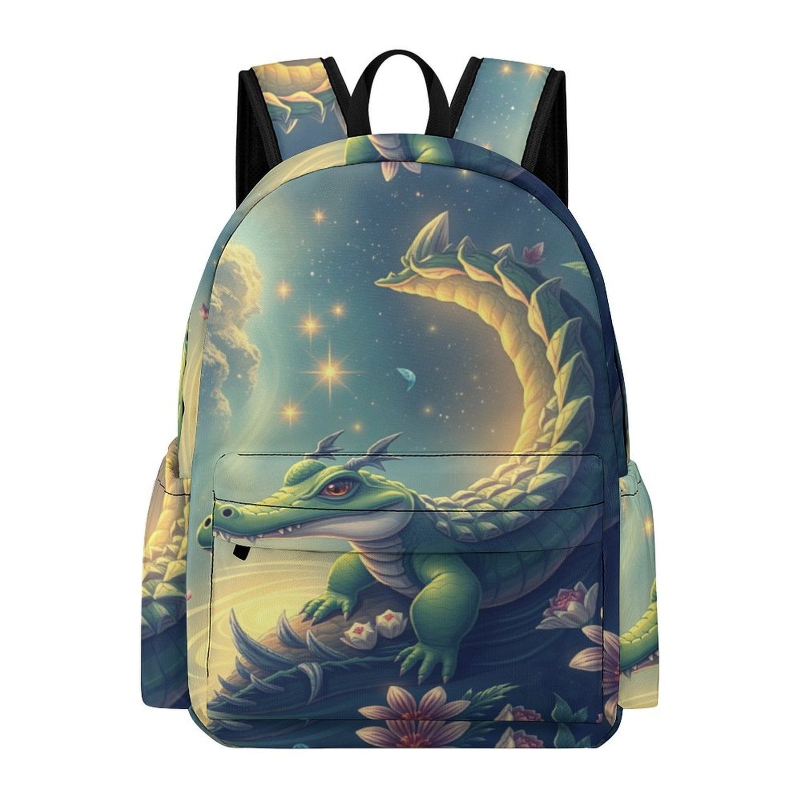Cosmic Crocodile Fantasy Art Backpacks Teenager Bookbag Casual Students ...