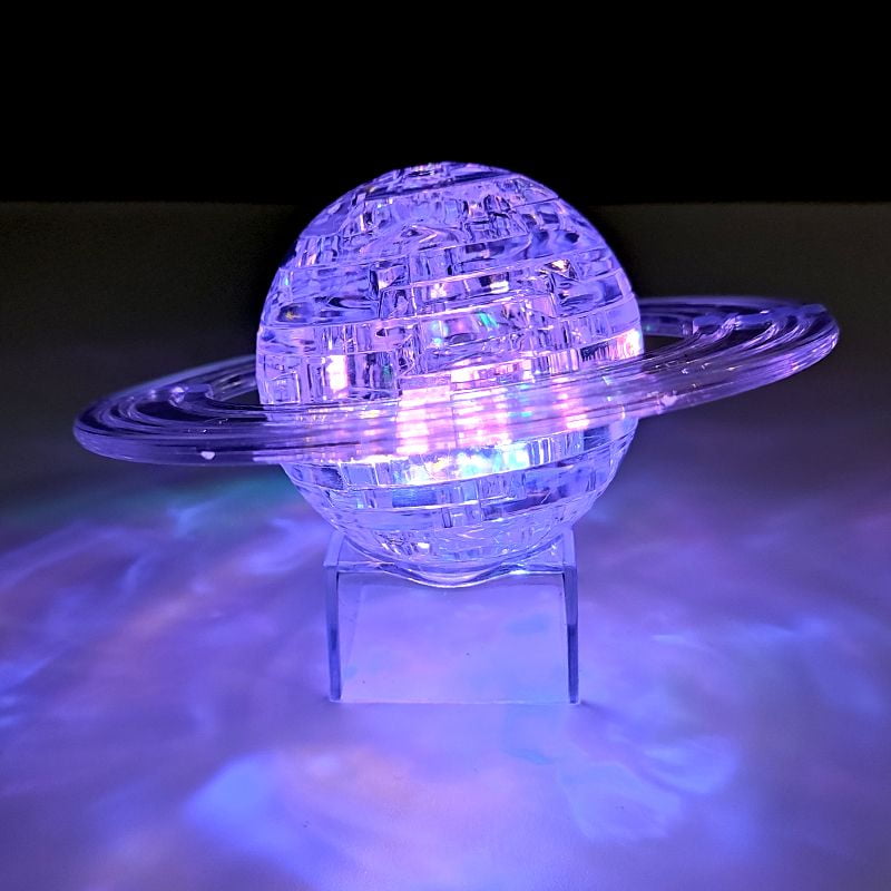 Cosmic Crystal 3D Puzzle with LED Lights - DIY Starry Galaxy Model Kit ...