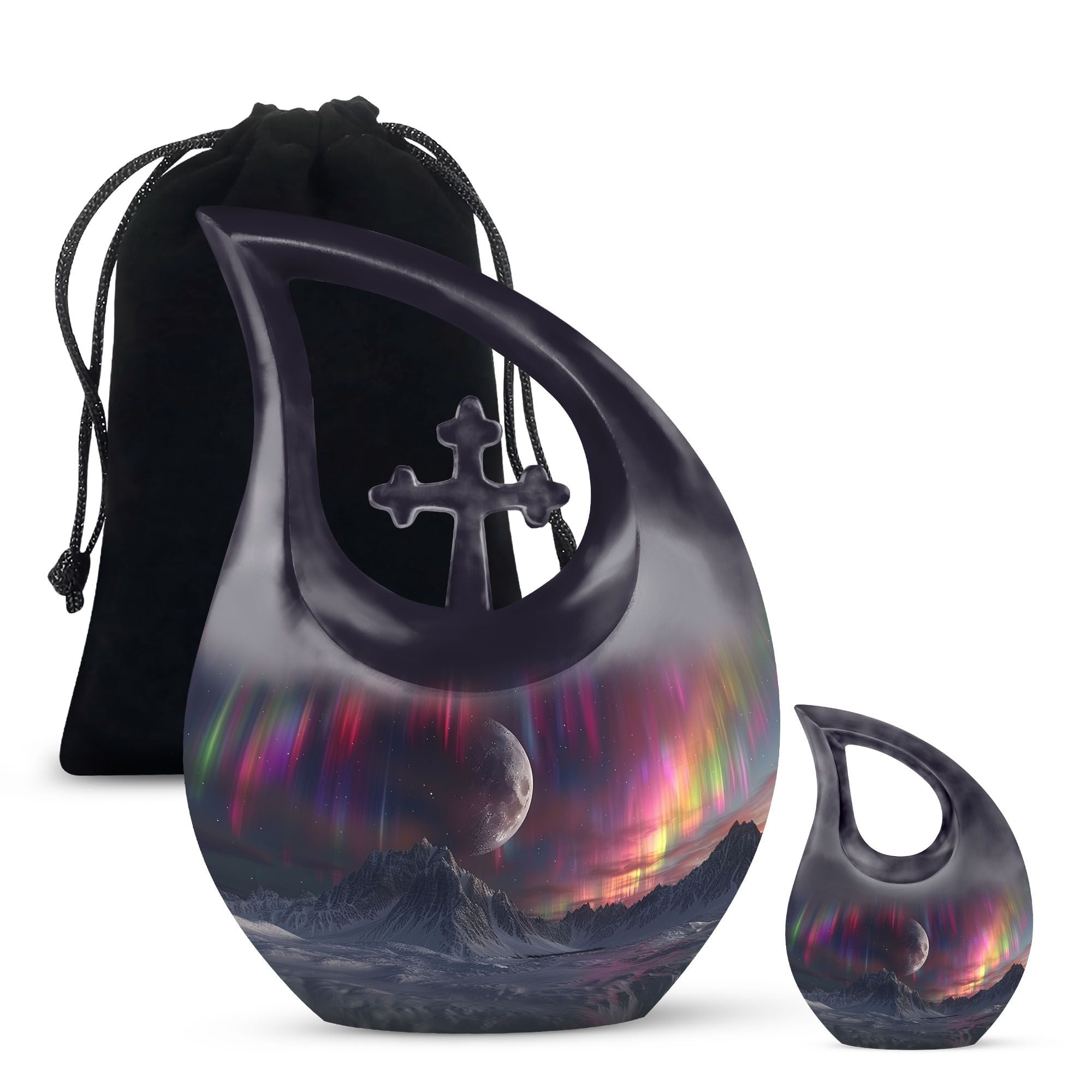 Cosmic Curtains Mountain Pass Urn - Ashes Holder For Cremation Urns ...
