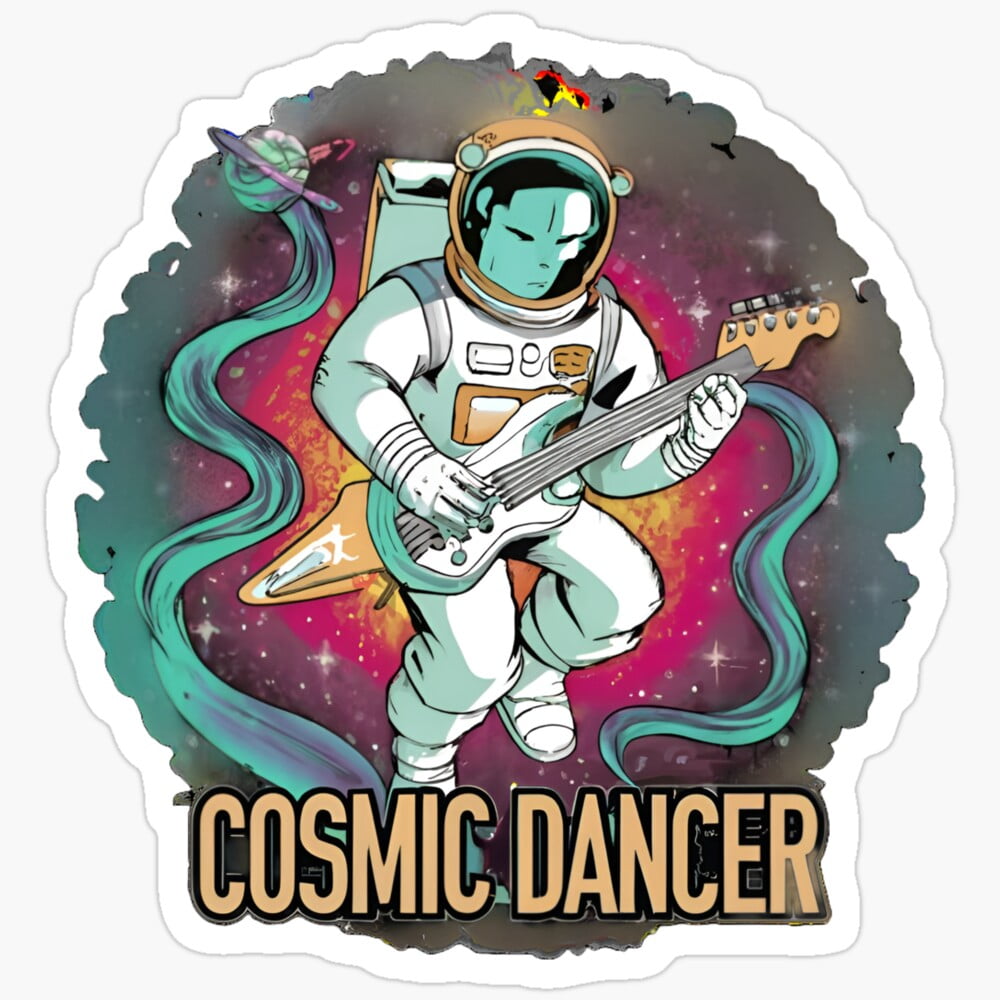 Cosmic Dancer Stickerphone Decal Water Bottle Stickers, Vinyl Stickers ...